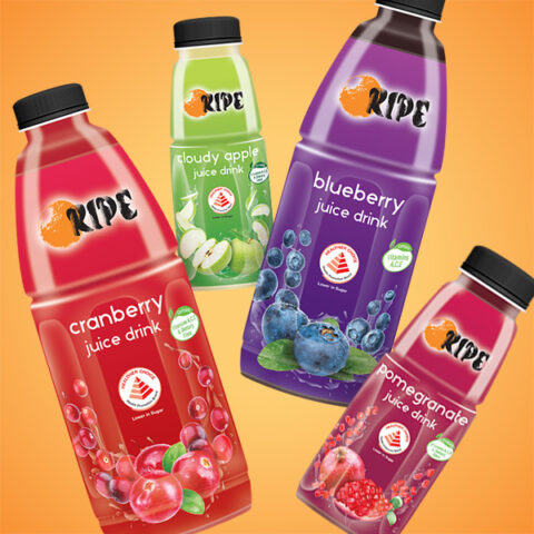 RIPE drink packaging design | Maria Fung